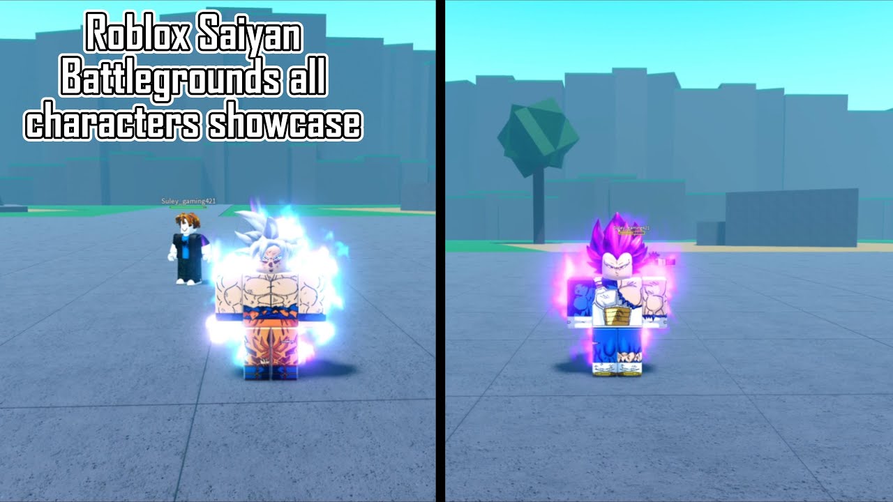 Roblox Saiyan Battlegrounds all characters moves showcase 4k - 60 FPS ...