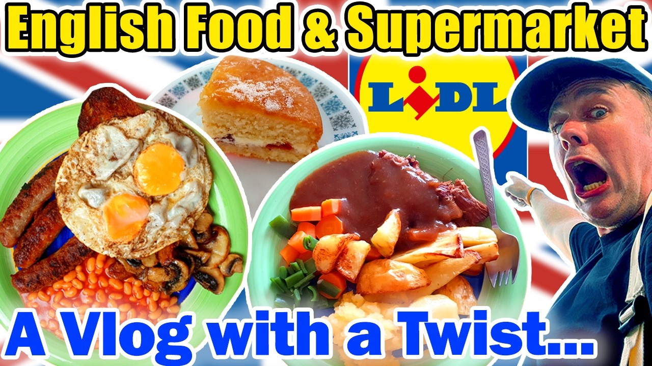 Full Day of Eating British Food! 🇬🇧 + Lidl UK Eastbourne Tour 🛒 - YouTube