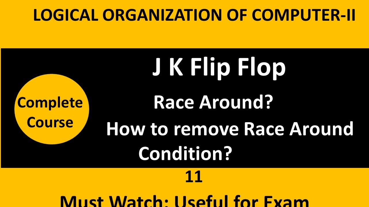 How to Remove Race Around Condition of JK Flip Flop | Race Around ...