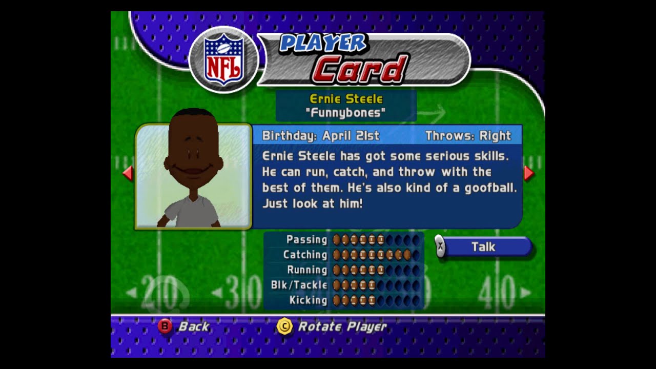 Backyard Football GameCube Meet The Player - YouTube
