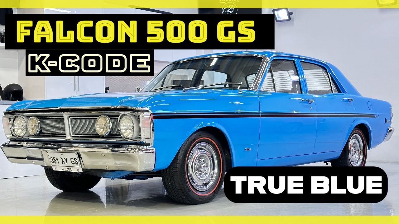 TRUE-BLUE FALCON 500 GS - Matching numbers K-Code - Rarer than a GT ...
