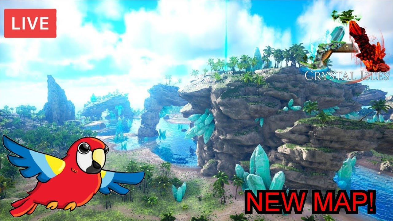*NEW MAP* Ark Crystal Isles - Exploring the new map! - YouTube