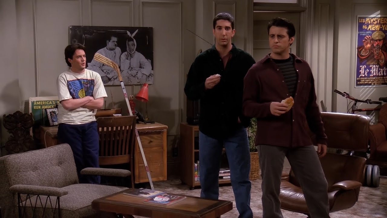 Friends - Joey teaches Ross how to dirty talk - YouTube