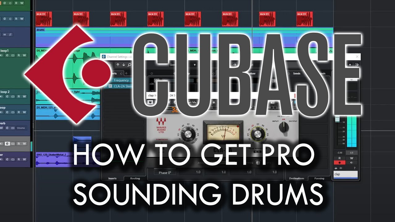 How To Get Professional Sounding Drums in House Music l Cubase Tutorial ...