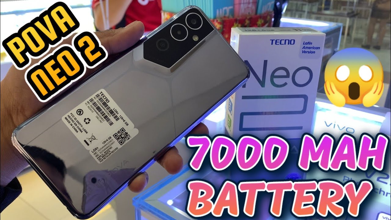 7000 MAH BATTERY • URANOLITE GRAY COLOR • TECHNO NEO 2 POVA • UNBOXING ...