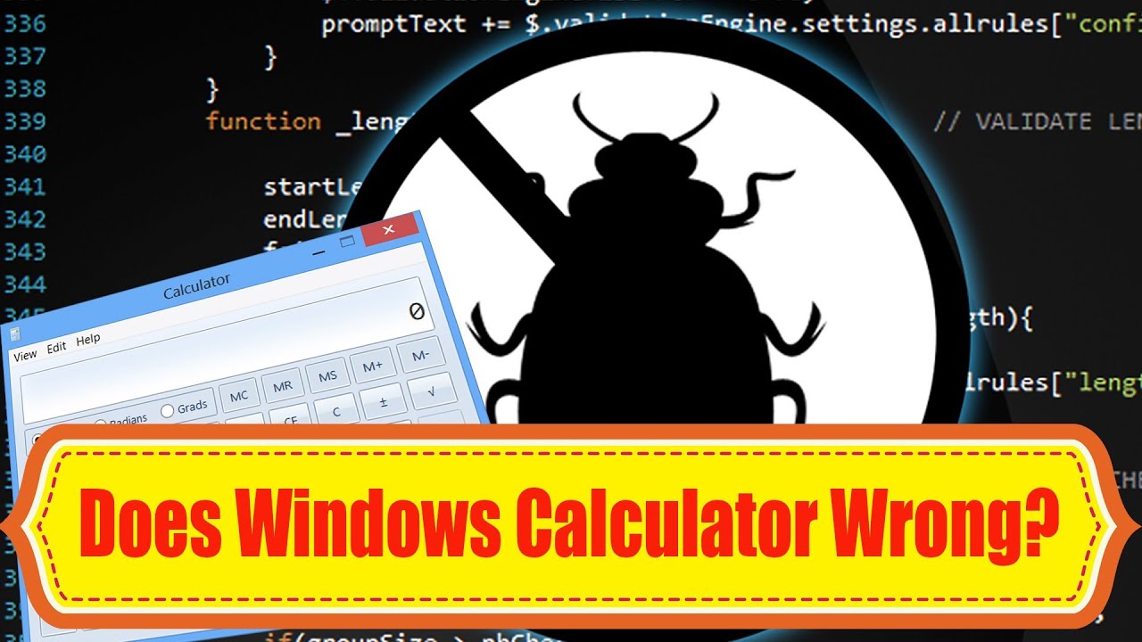 Does Windows Calculator Calcultes Wrong? (One Bug Demo) - YouTube