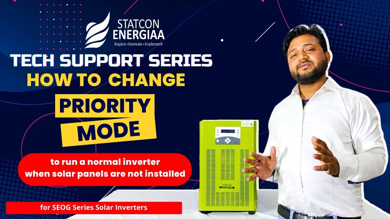 How to Use Your Solar Inverter to Normal Inverter Mode | Running Solar ...