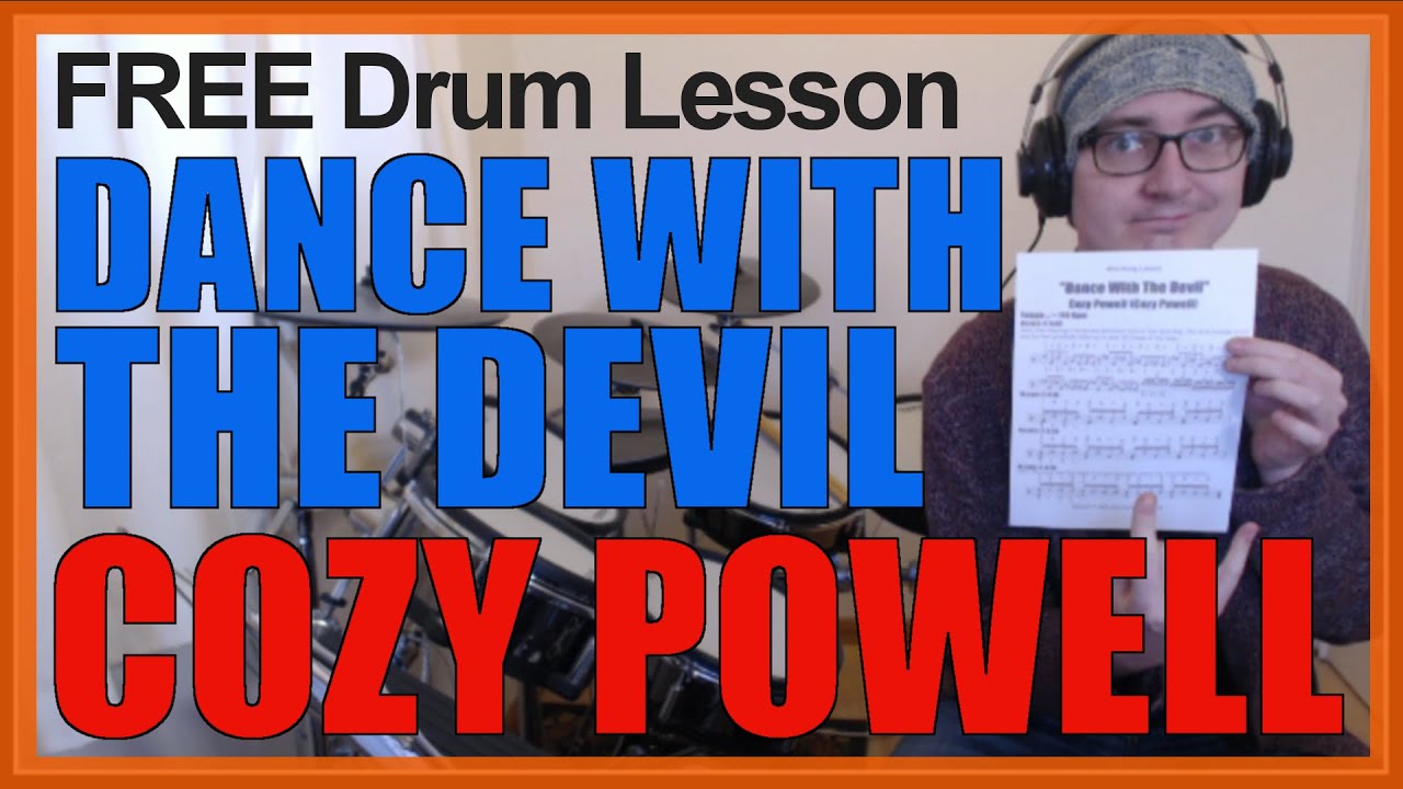 Dance With The Devil (Cozy Powell) ★ FREE Video Drum Lesson | How To ...