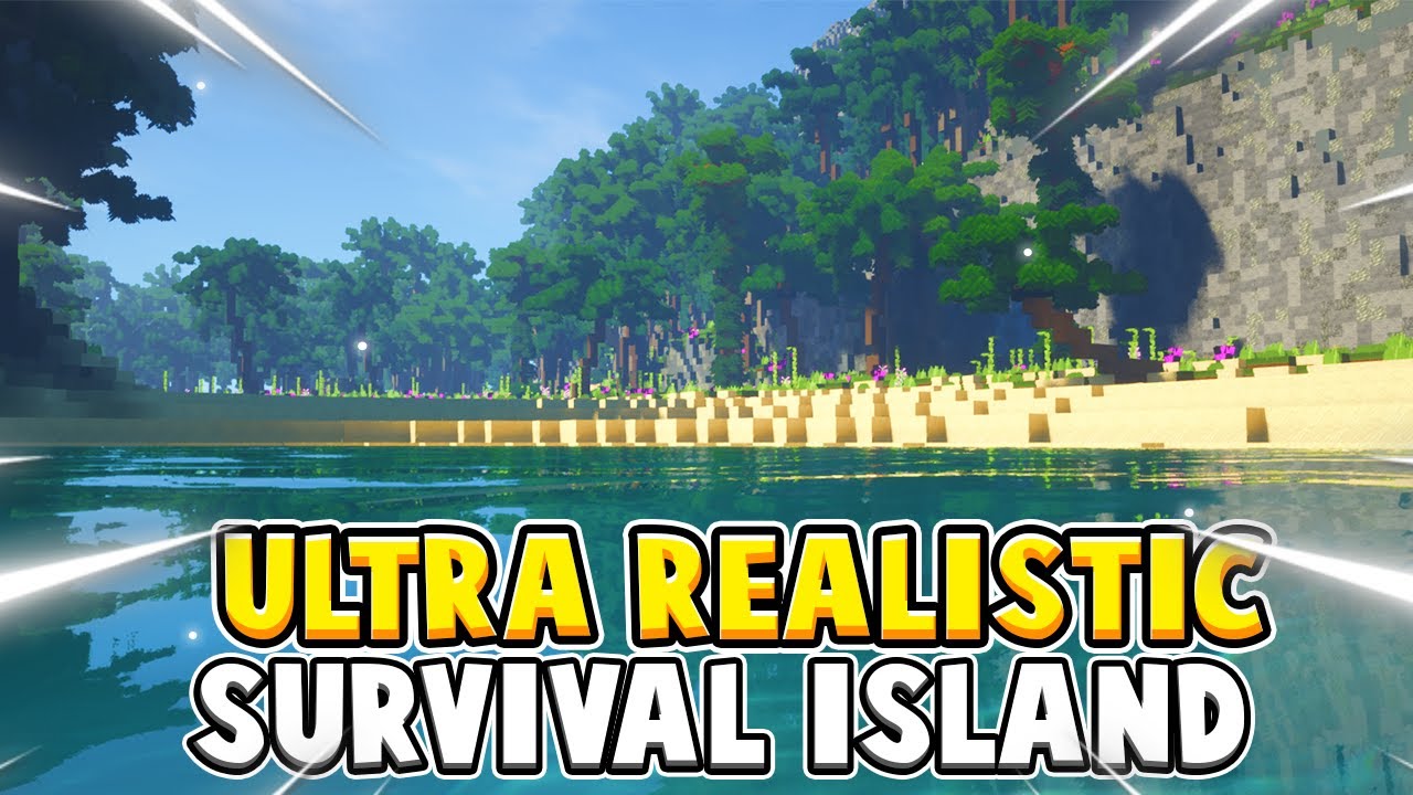 DIAMONDS! ULTRA REALISTIC Survival island | Part 2 | Minecraft Let’s ...