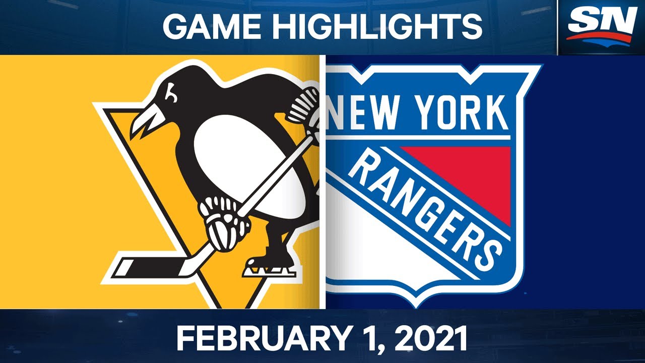 NHL Game Highlights | Penguins vs. Rangers - Feb. 01, 2021 - YouTube