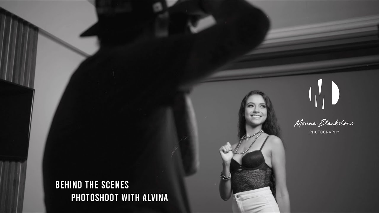 Behind the scenes - Studio Photoshoot with Alvina - YouTube