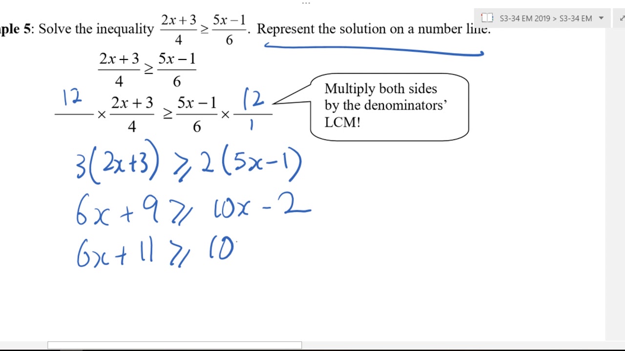 solve inequalities - YouTube