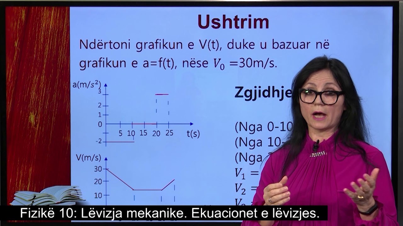 Fizikë 10 - Lëvizja mekanike. - Ekuacionet e lëvizjes. - YouTube