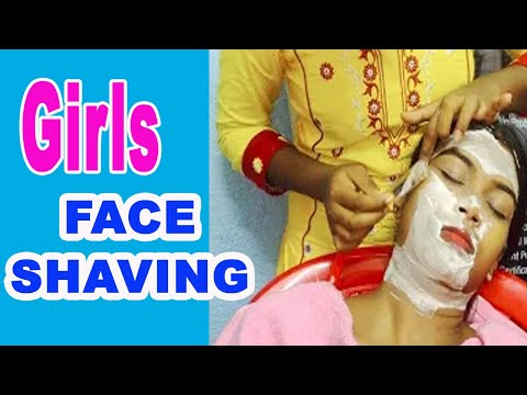 Girls face shaving by straight razor । shaving #shaving #hairremoval ...