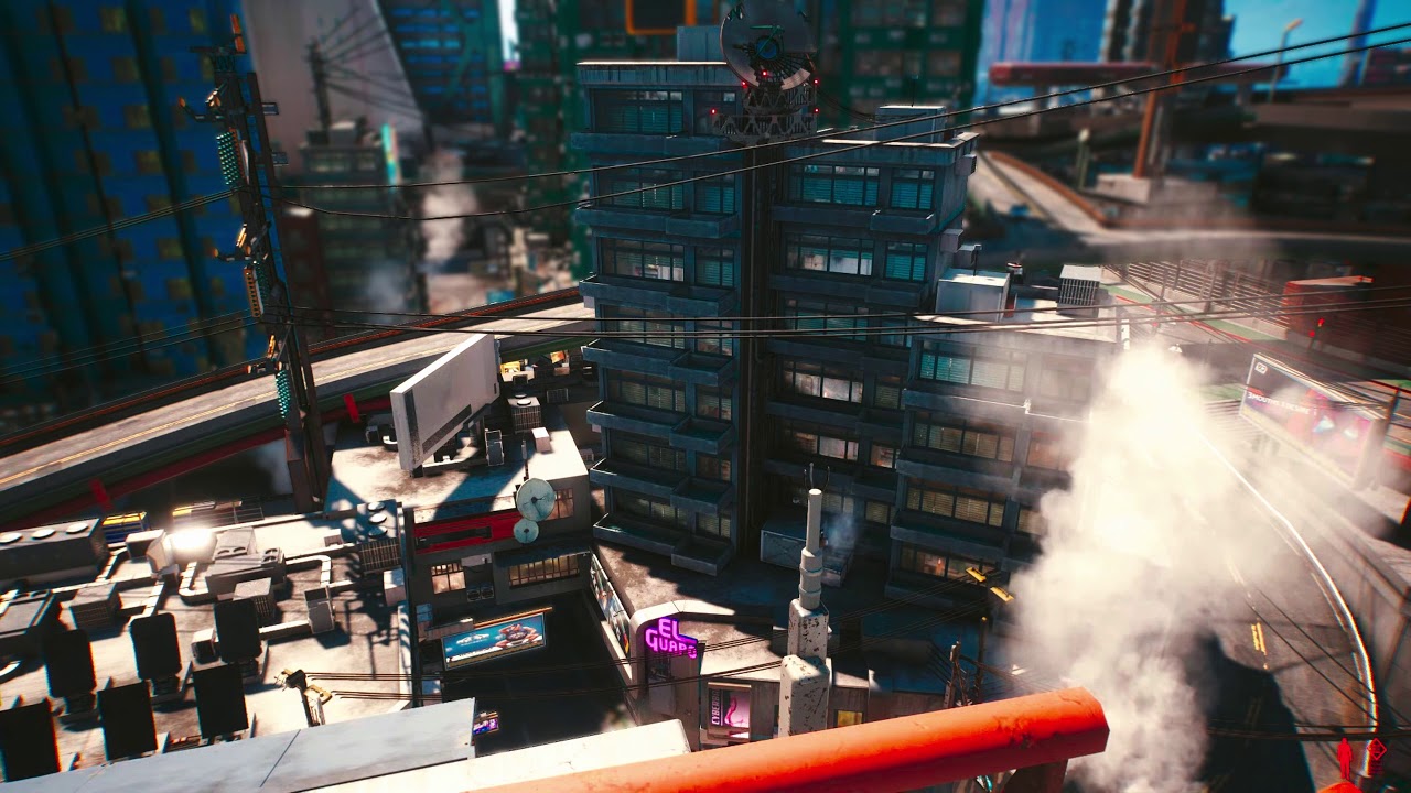 Cyberpunk Tilt Shift Test - YouTube