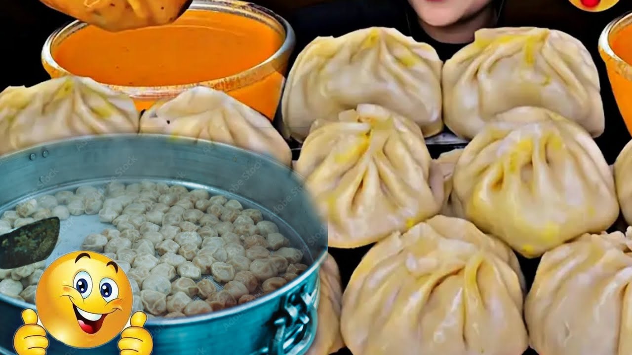 momos eating challenge | mukbamg no. 1 channel | asmr momos eating ...