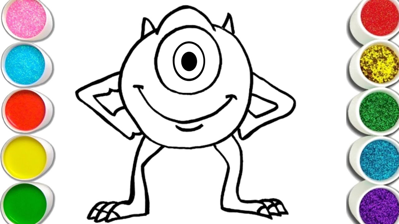 Draw Virus Paint and Color it for kids | How to draw | Drawing for kids ...