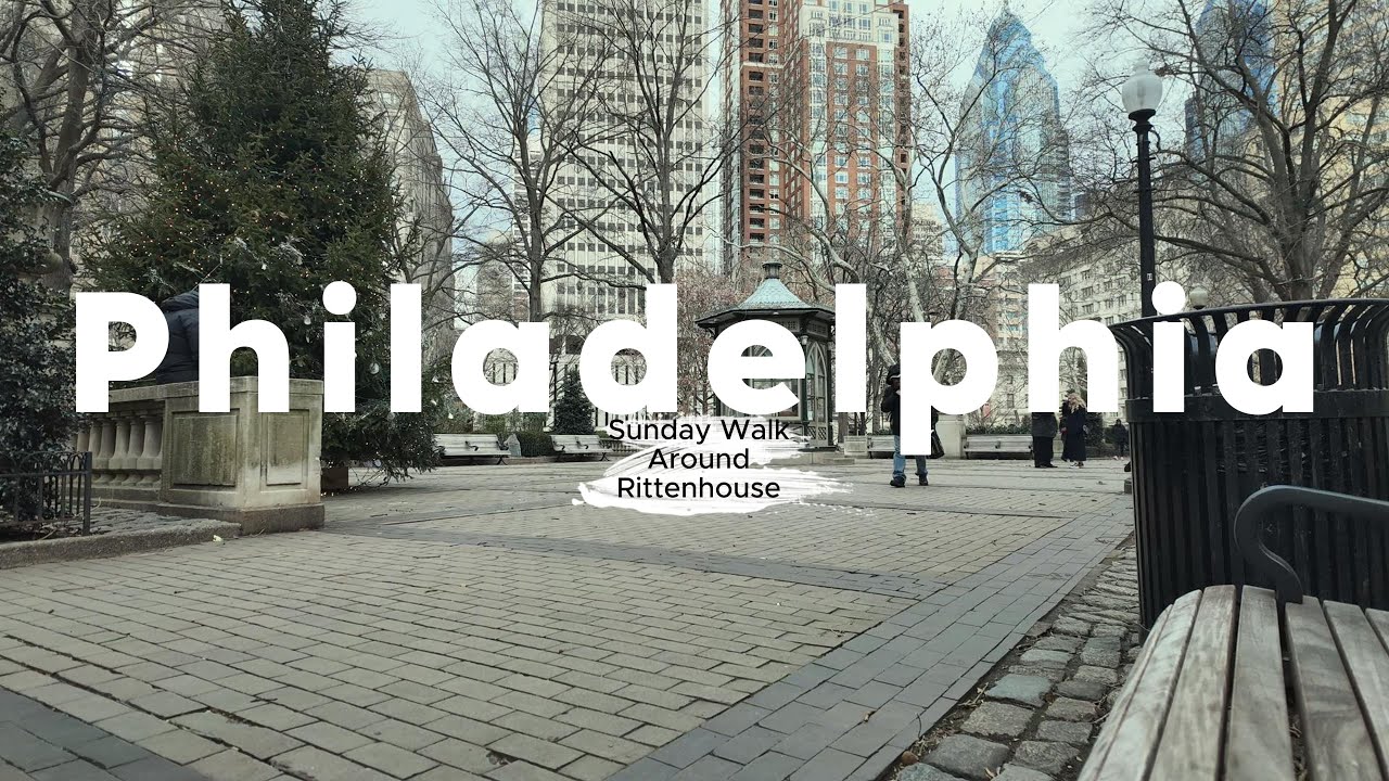 [4K] Philadelphia Walking Video |Winter Stroll | Embracing the chill in ...