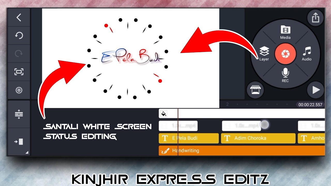 KINEMASTER ROUND FLICKER LYRICS EDITING | - YouTube