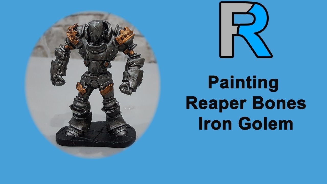 Painting Reaper Bones - Iron Golem - YouTube