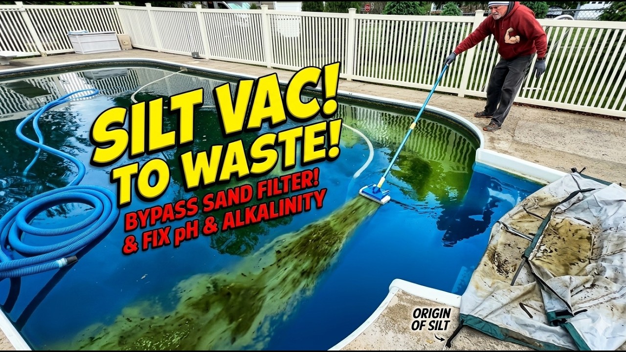 How to Vacuum Winter Silt & Algae From Your Pool | Pool Opening Guide ...