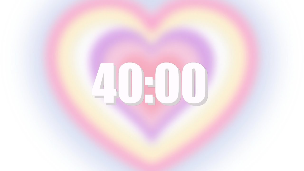 40 MINUTE FOCUS TIMER💗 | Countdown Timer w/ Alarm ⋆ - YouTube