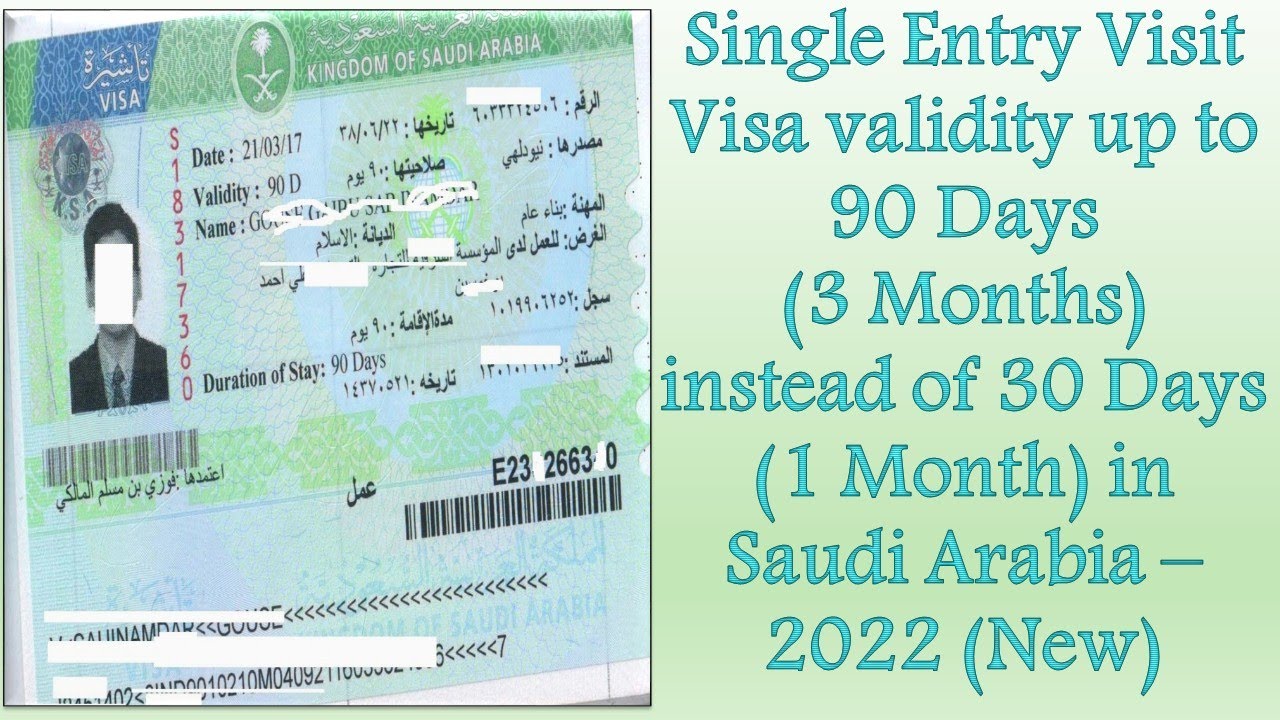 Single entry visit visa extended up to 90 days (3 Months) instead of 30 ...