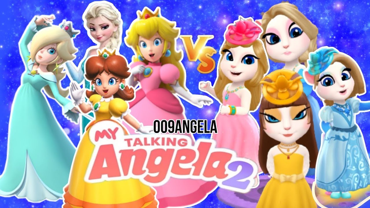 My Talking Angela 2|New Year Update Gameplay|Angela 2 Vs Peach Princess ...
