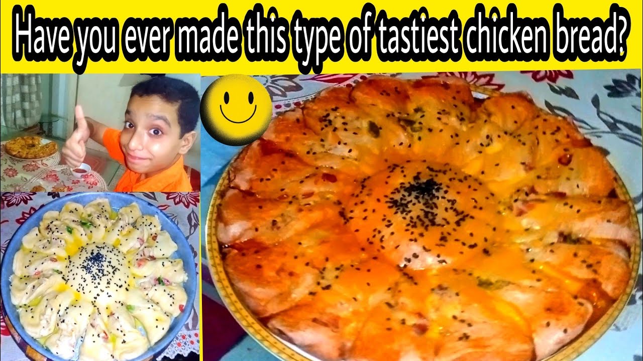 Super delicious chicken sunflower bread recipe||sunflower chicken bread ...