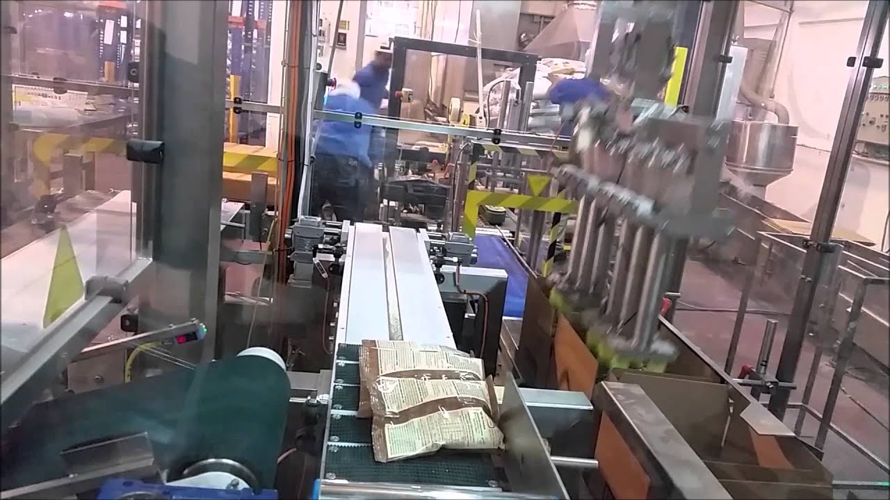 integrated Case Packer for Bags - YouTube