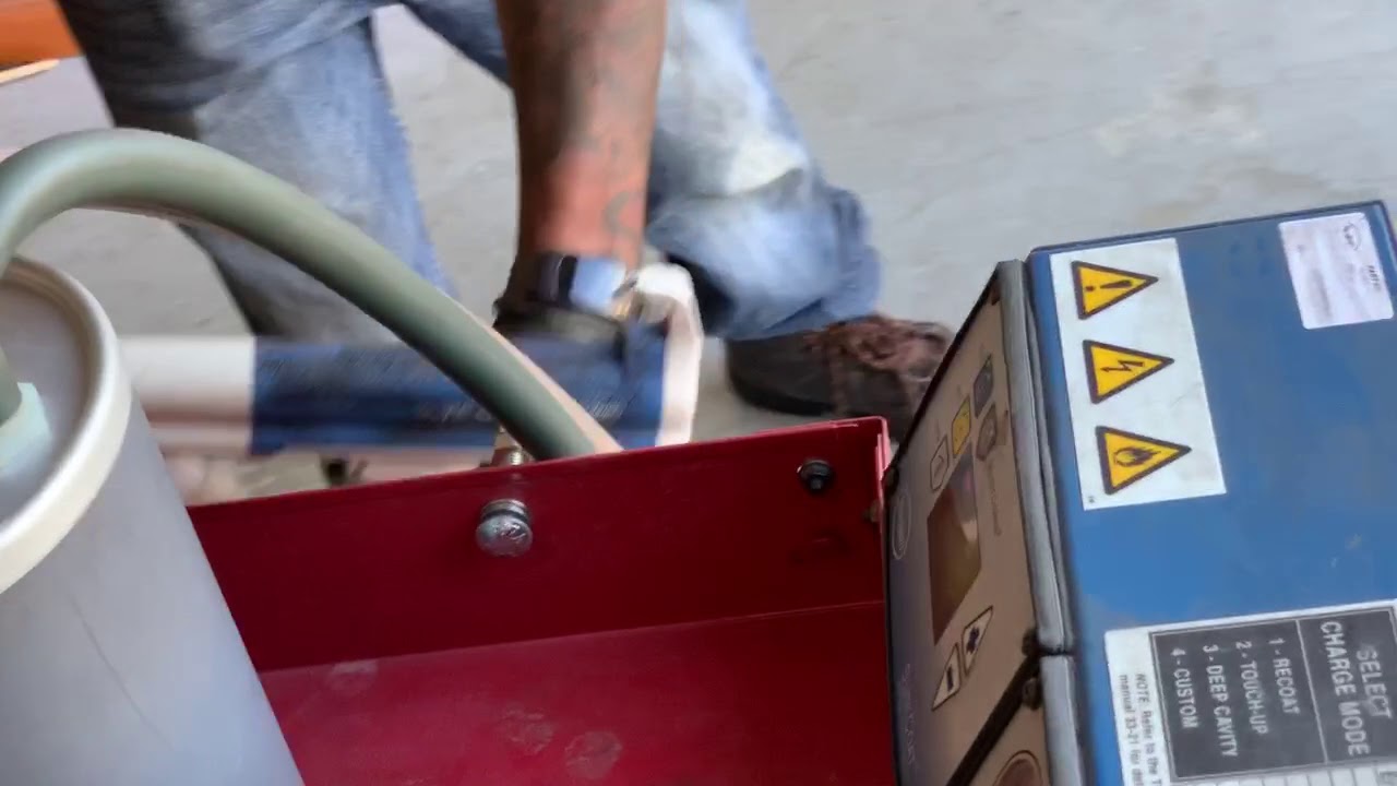 Nordson Sure Coat Powder Coating System - YouTube