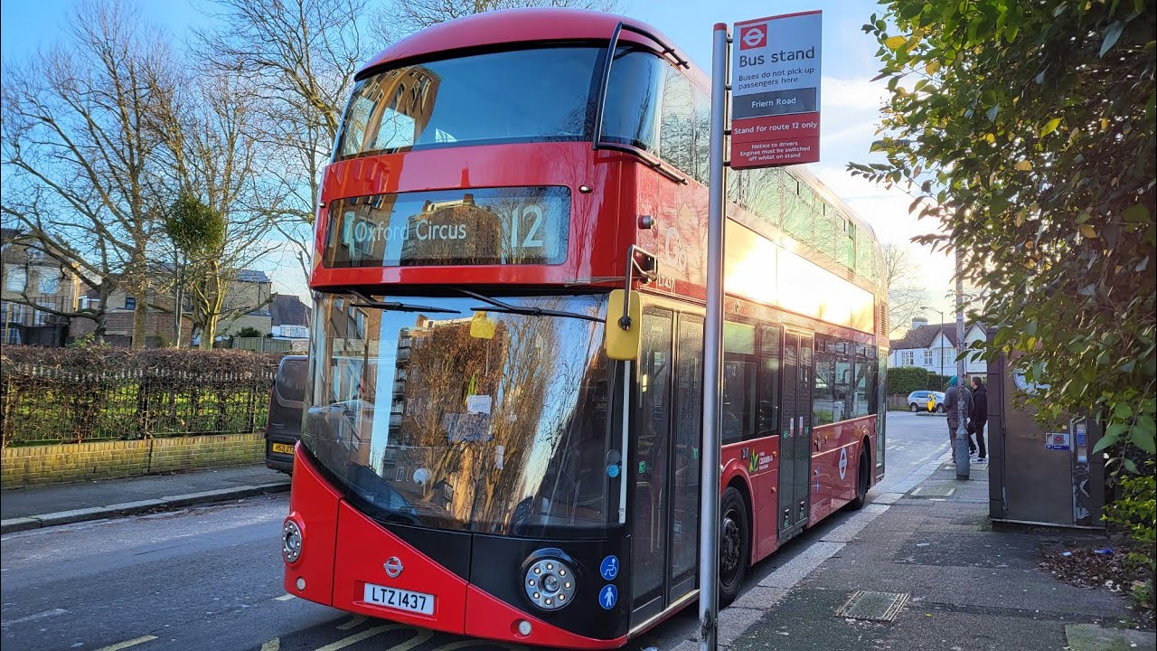 Full Route Visual. Route 12: Dulwich Library - Oxford Circus - YouTube