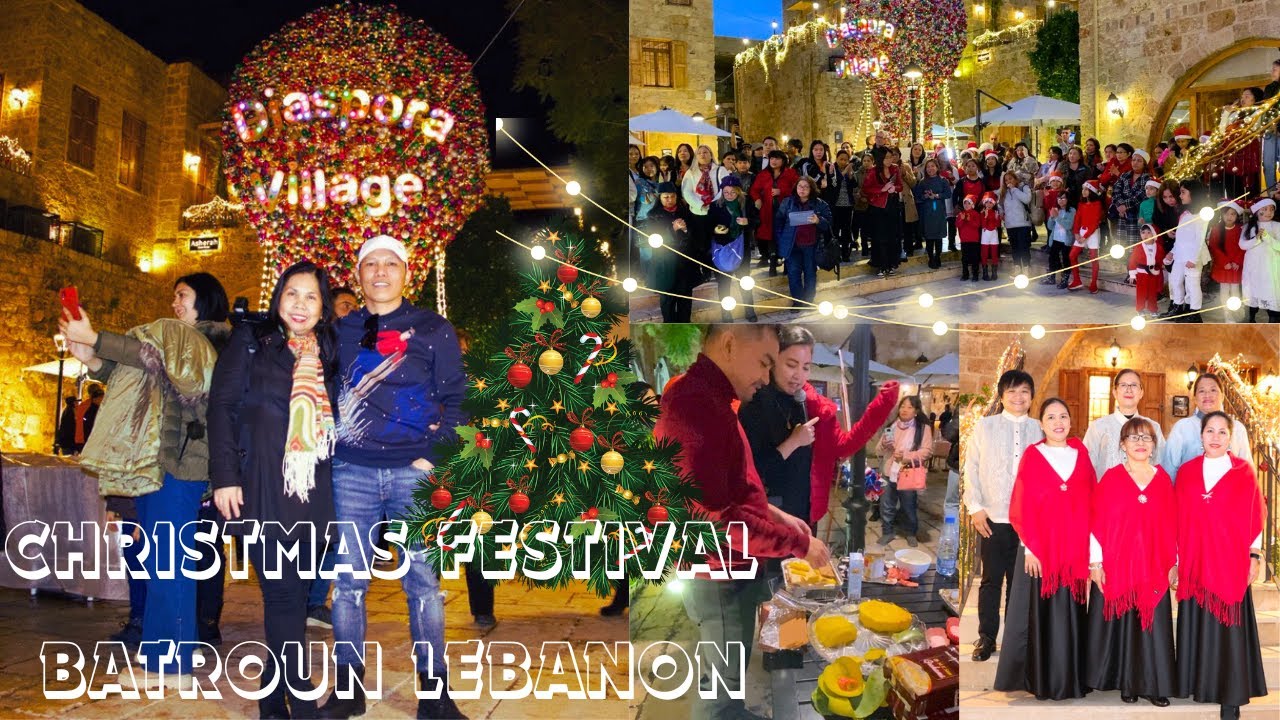 CHRISTMAS FESTIVAL IN BATROUN LEBANON - YouTube