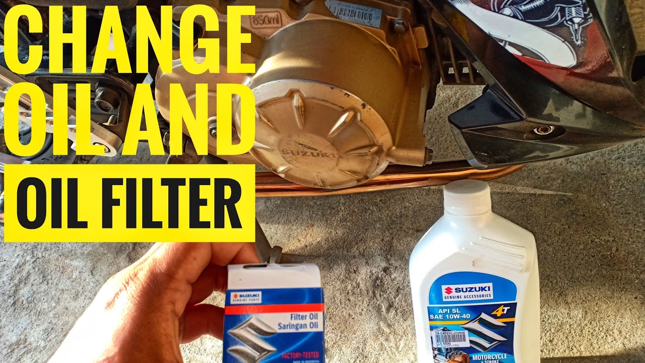 Raider J 115 Fi Change Oil and Change Oil Filter - YouTube