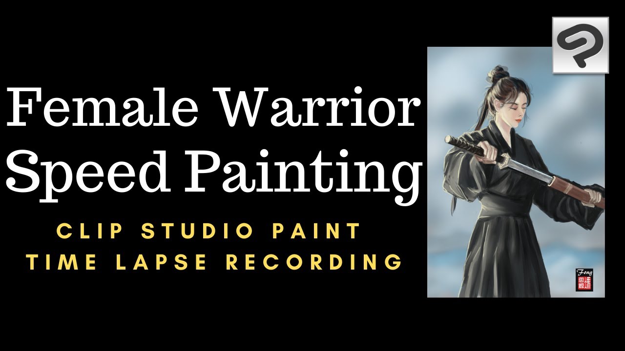 Female Warrior | Speed Painting - YouTube