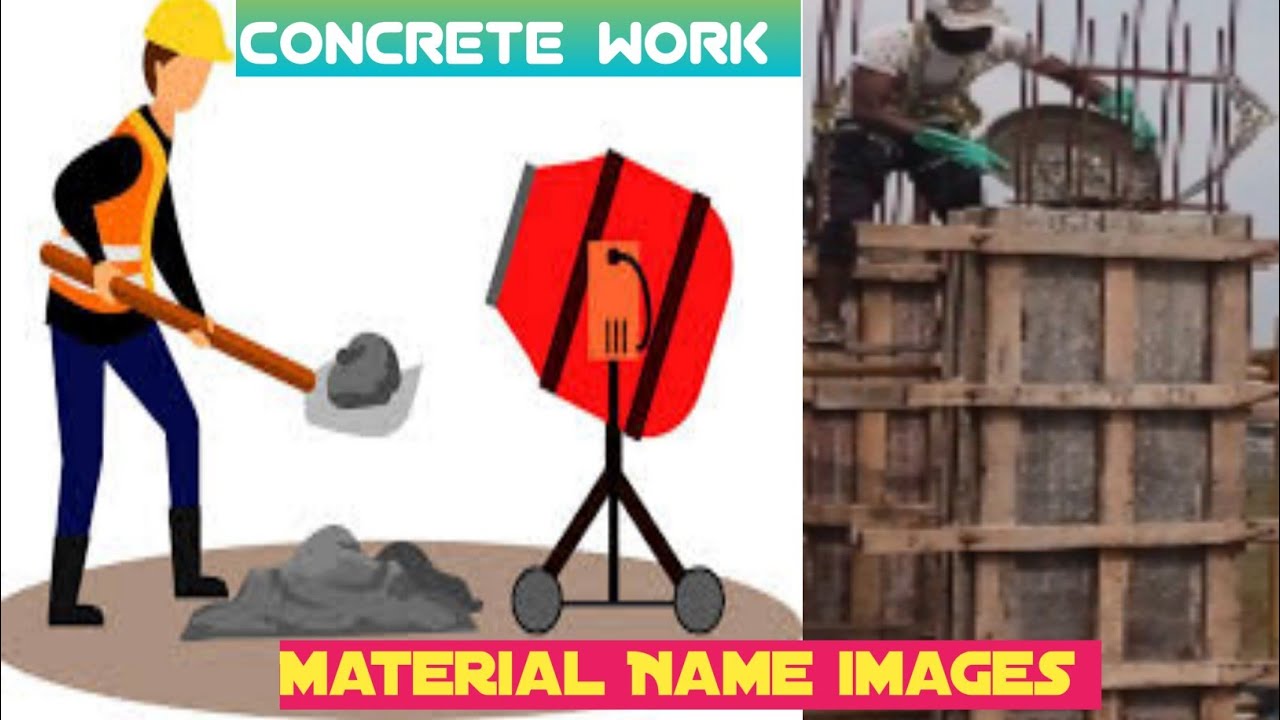 Concrete Material Name and Images - YouTube