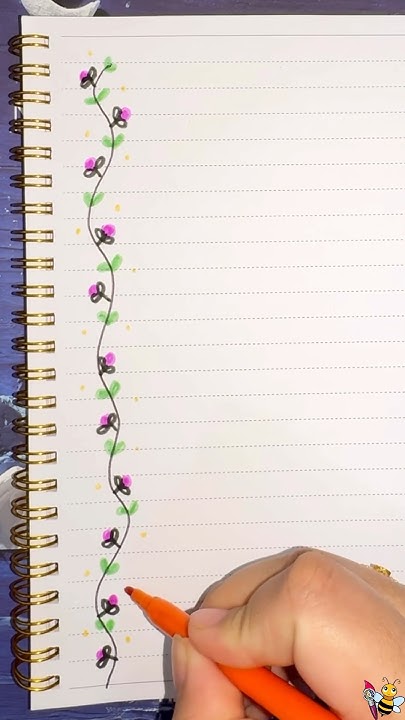 Easy Boarder Design For Assignment Shorts Lettering Frontpage Boarderdesign Youtube