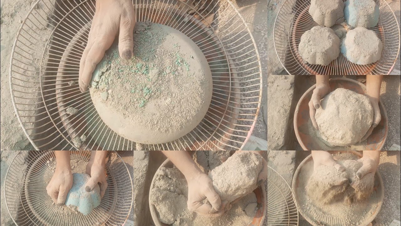 Reform 0 size concrete texture dry crumbling in clay pot 💪 so relaxing ...