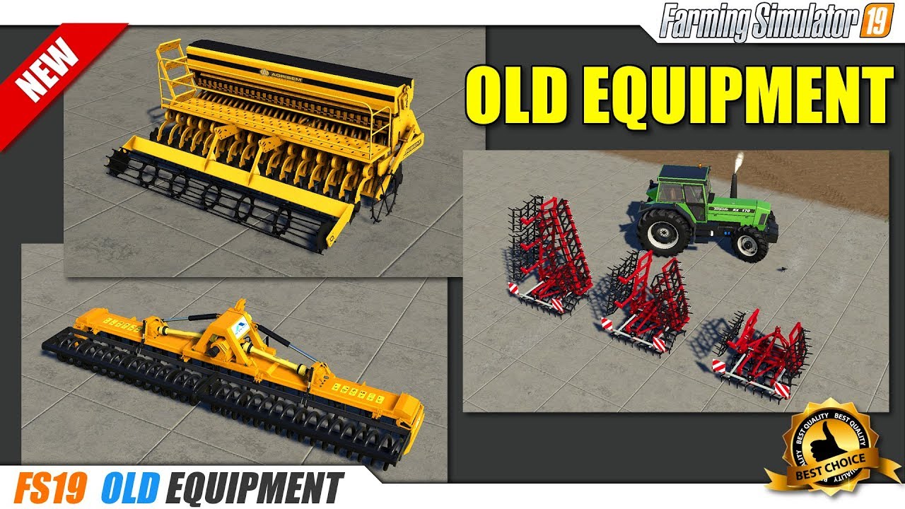 FS19 | Old Equipment Mods (2019-11-01) - review - YouTube