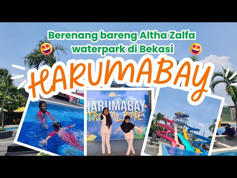 Jum'at seru... Berenang dan bermain di Harumabay Waterpark Bekasi - YouTube