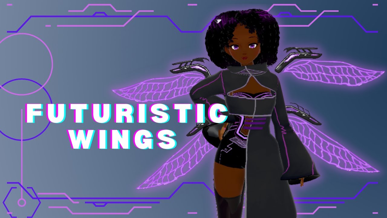How to Create Futuristic Wings in Vroid - YouTube