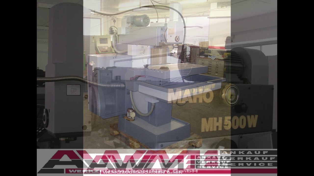 NC Fräsmaschine / NC Milling Machine Maho MH 500 W2 (348) - YouTube