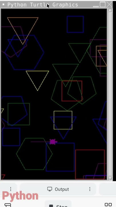 Draw Random Shapes in python #shorts @MRINDIANHACKER @CodeWithHarry - YouTube