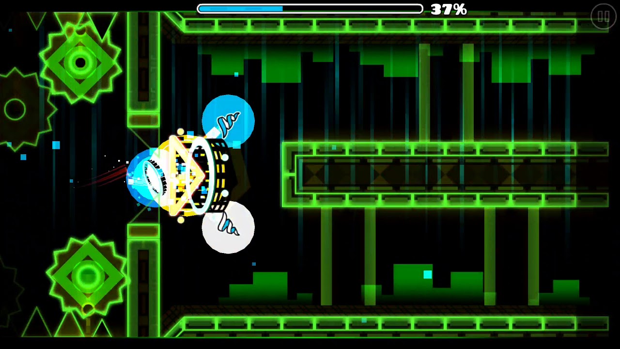 Geometry Dash - Cyber Chaos Easy By GDCringe - YouTube