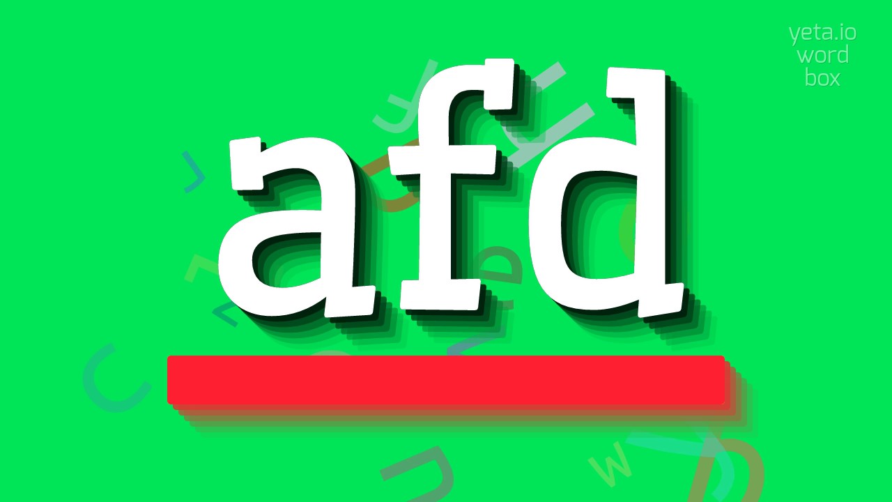 How to say "afd"! (High Quality Voices) - YouTube