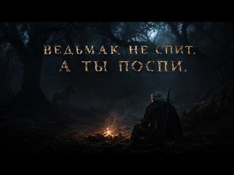 ВЕДЬМАК — Ночь в лесу Велена | История у костра для сна | Звуки леса 4 часа