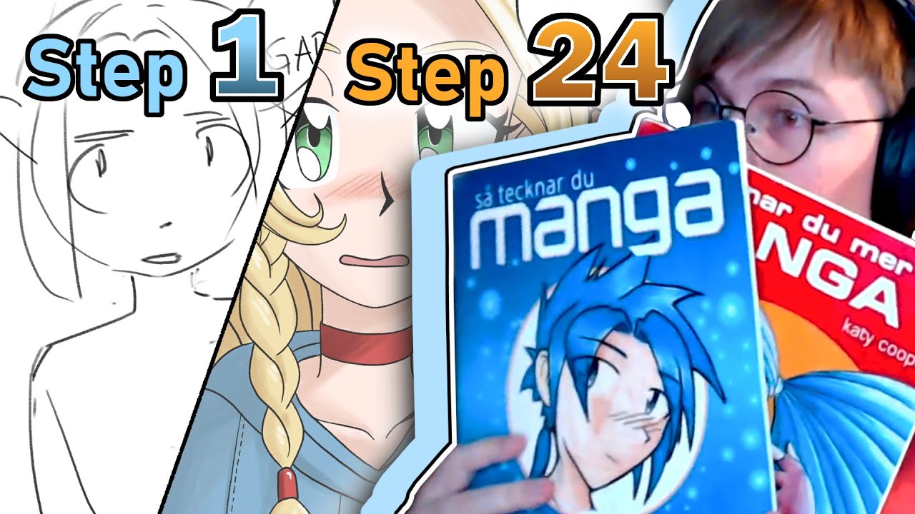 Following a Step-by-Step Guide for Drawing Manga - YouTube