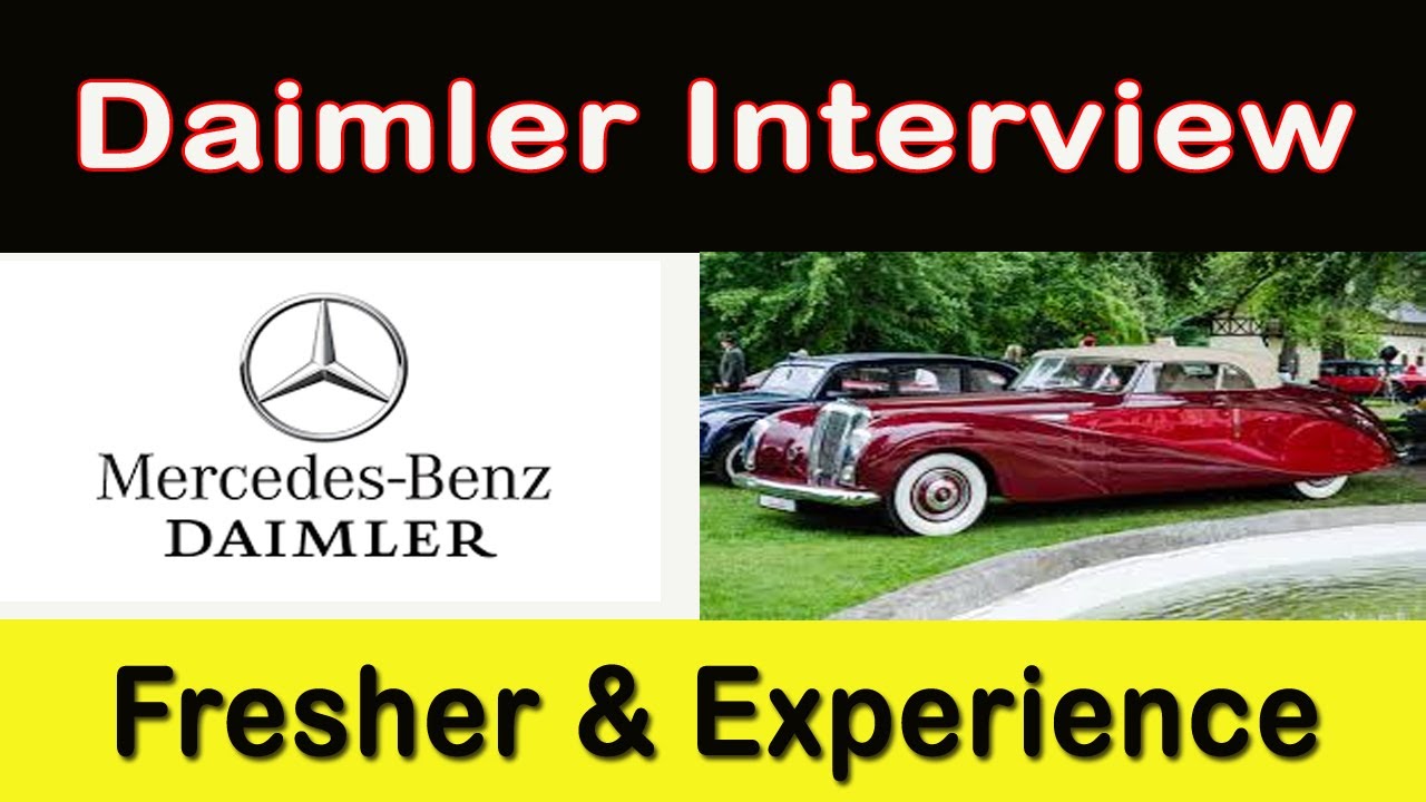 Daimler Interview - Fresher / Experience - apply now online - - YouTube