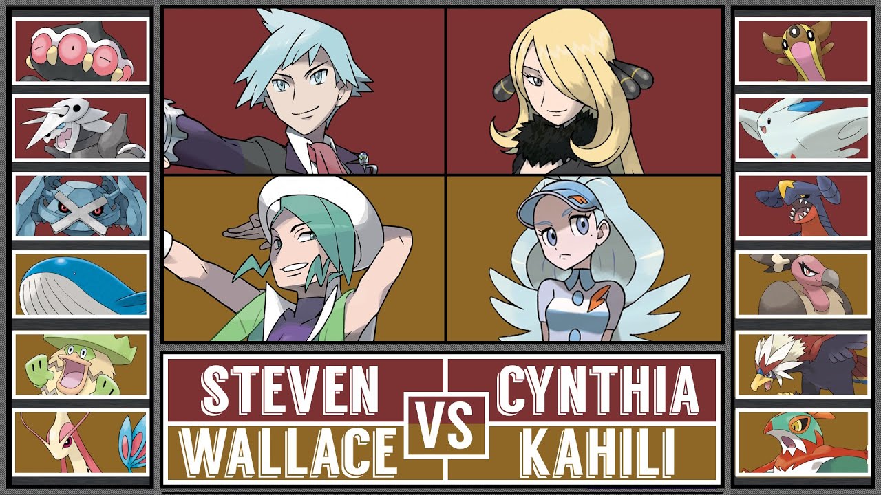 STEVEN & WALLACE vs CYNTHIA & KAHILI | Pokémon Champions Double ...