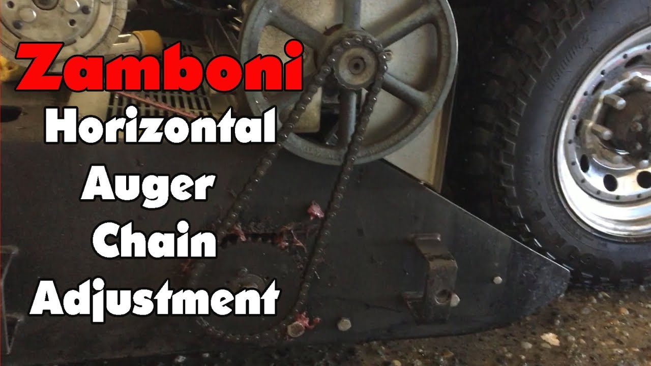 Zamboni: Horizontal Auger Chain Adjustment - YouTube